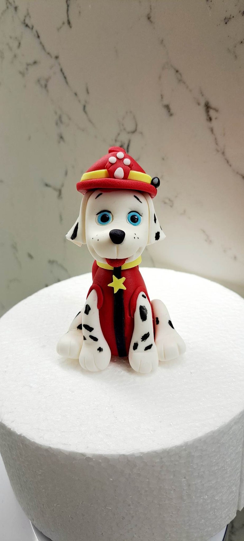 Paw Patrol Marshall Chase Edible Fondant Cake Topper - Etsy Australia