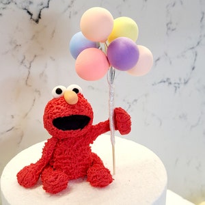 Elmo Fondant Cake Topper Elmo Cake Decoration - Etsy