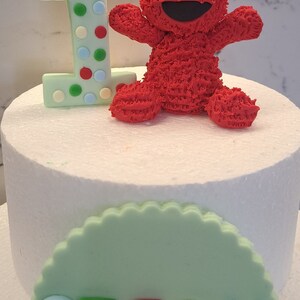 Elmo Fondant Cake Topper Elmo Cake Decoration - Etsy