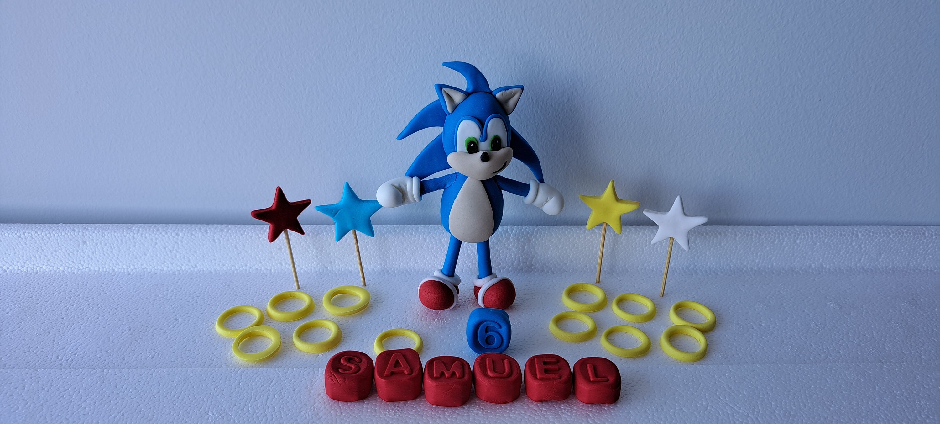 Edible Fondant Sonic Hedgehog Cake Topper - Etsy Australia