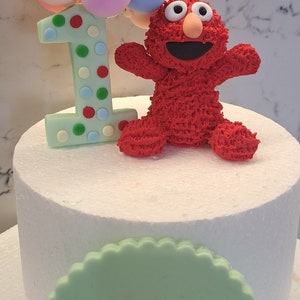 Elmo Fondant Cake Topper Elmo Cake Decoration - Etsy