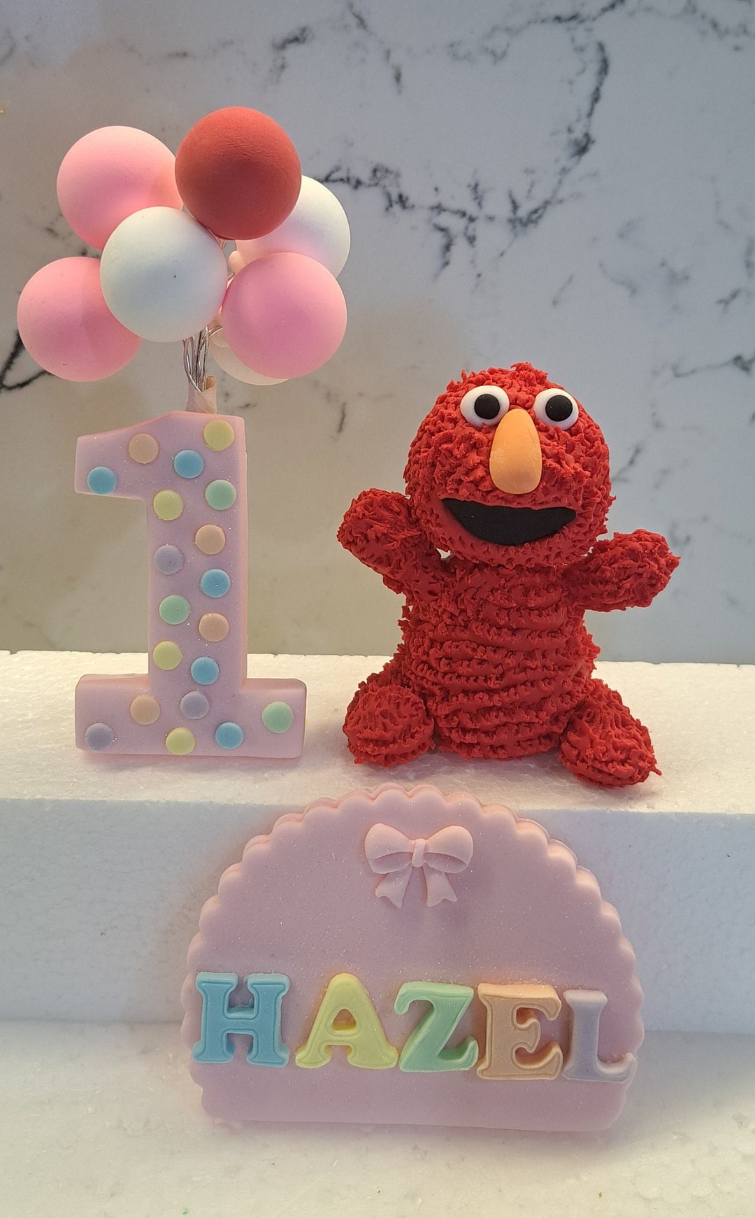 Elmo Fondant Cake Topper Elmo Cake Decoration - Etsy