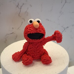 Elmo Fondant Cake Topper Elmo Cake Decoration - Etsy