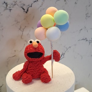 Elmo Fondant Cake Topper Elmo Cake Decoration - Etsy