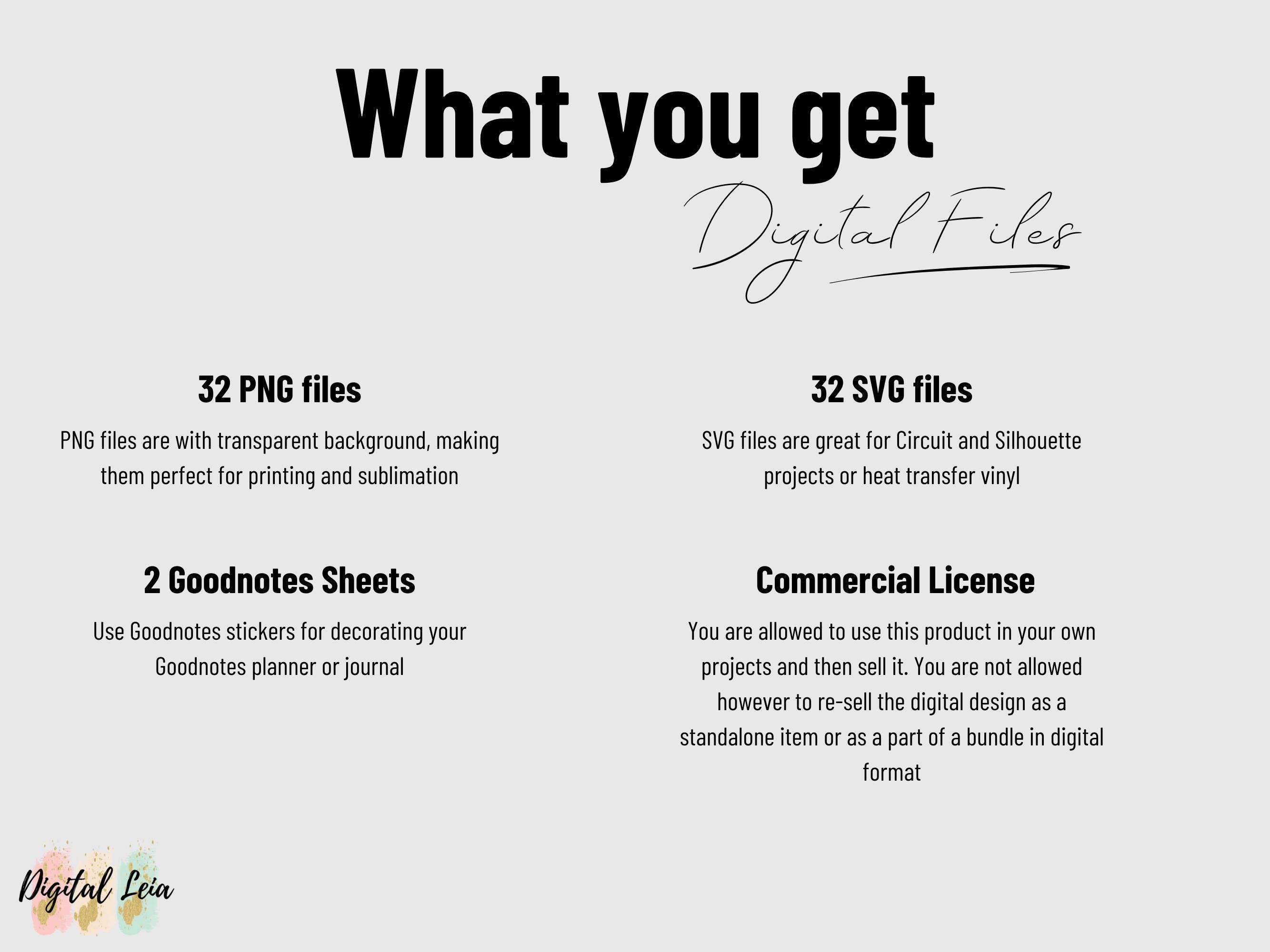 Body Line Art Stickers 300 Dpi PNG SVG Goodnotes Stickers Digital ...