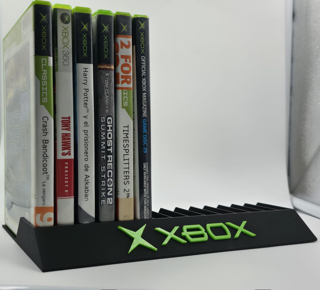 Original Microsoft Xbox Game Display Stand - 8 to 19 Slots - 3D Printed ...