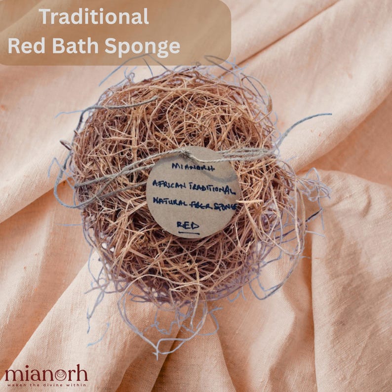 African Traditional Natural Fiber Sponge | Plant Exfoliating Bath ...