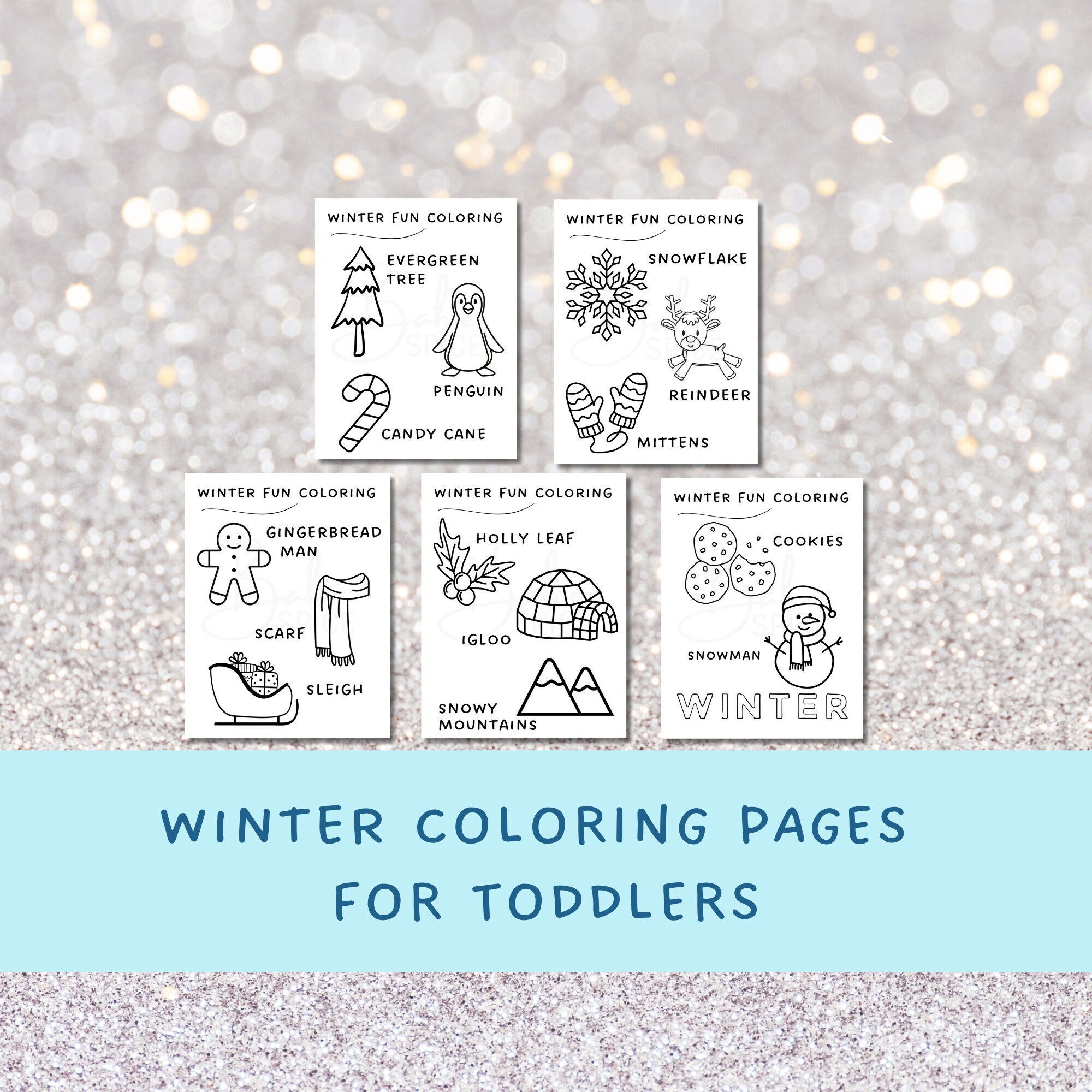Winter Coloring Pages for Toddlers Printable Cold Weather Activity ...