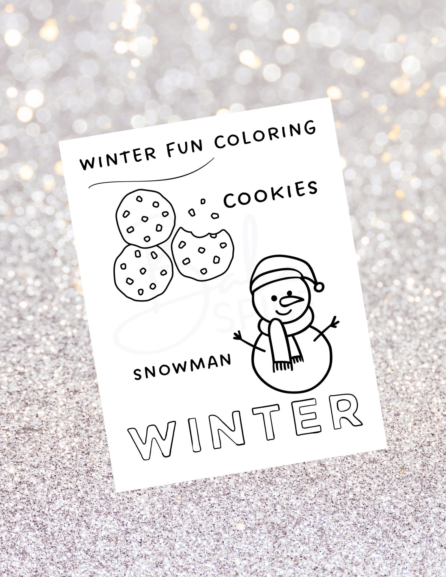 Winter Coloring Pages for Toddlers Printable Cold Weather Activity ...