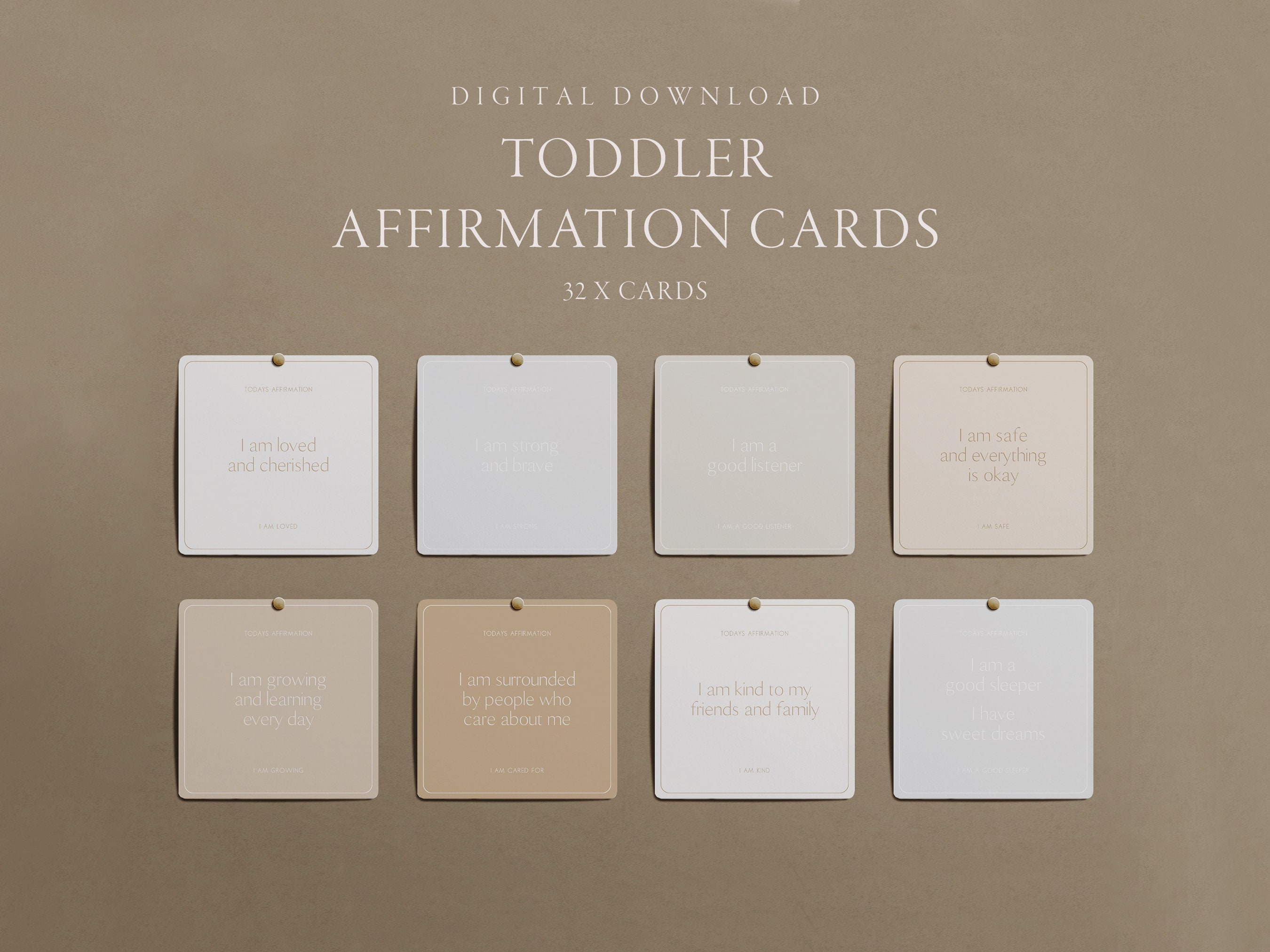 Toddler Affirmation Cards - Cards of Encouragement - Mindfulness Gift ...