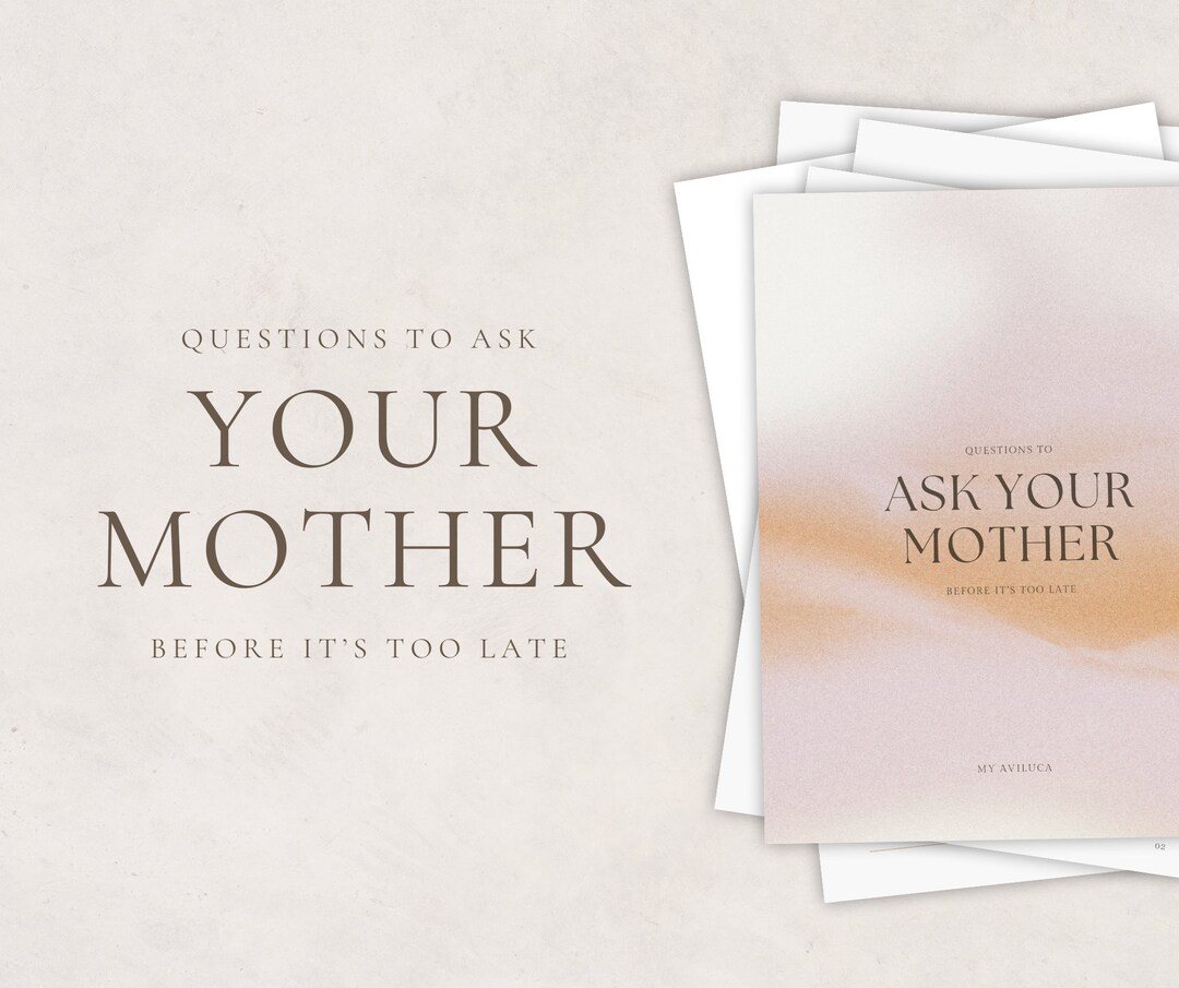Questions to Ask Your Mother: Conversation Starter (PDF & PNG) - Etsy