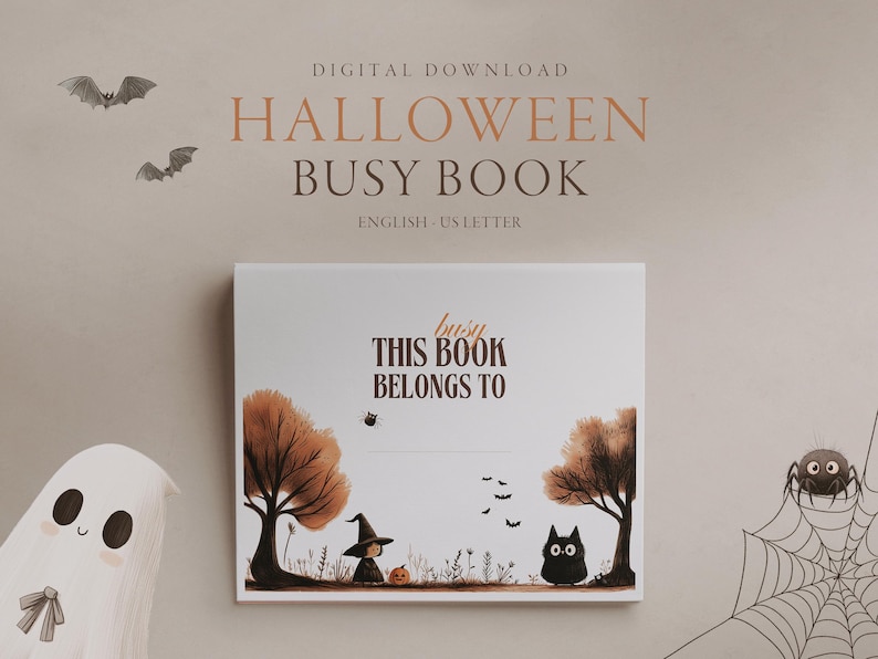 Halloween Busy Book: Engaging Printable Activities for Kids | Digital ...