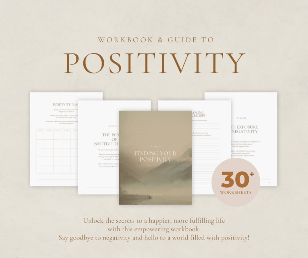 Positivity: Transform Your Life Workbook Gratitude, Happiness, Joy Self ...