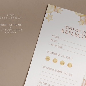 End of Year Reflection for Kids - Printable Memory Worksheet - Time ...