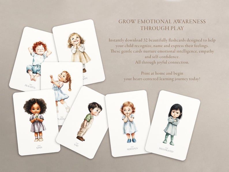 My Little Feelings Flashcards - Printable Emotions Cards for Kids ...