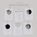 Moon Phases Flash Cards - Lunar Phases - PDF - DIGITAL - Moon Facts ...