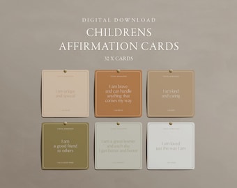 Toddler Affirmation Cards - Cards of Encouragement - Mindfulness Gift ...