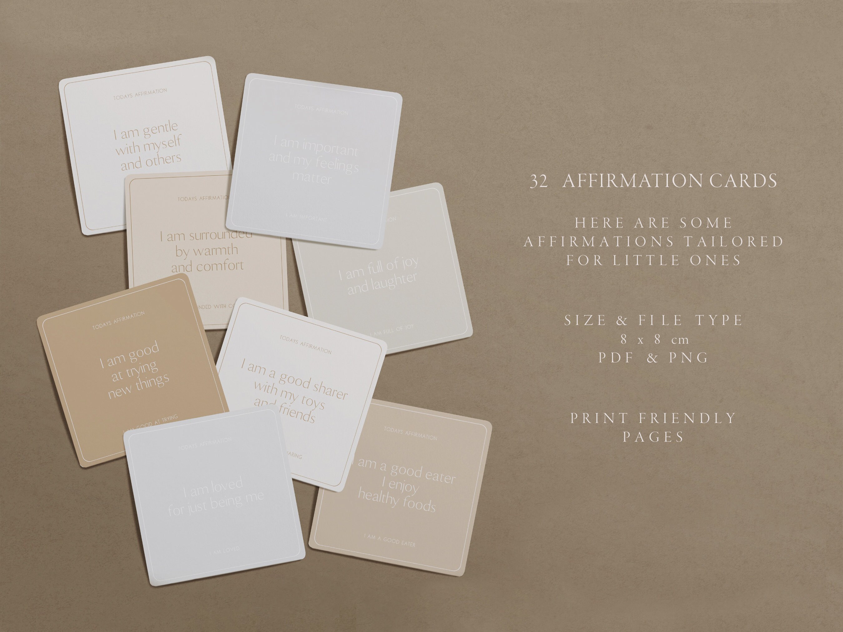 Toddler Affirmation Cards - Cards of Encouragement - Mindfulness Gift ...