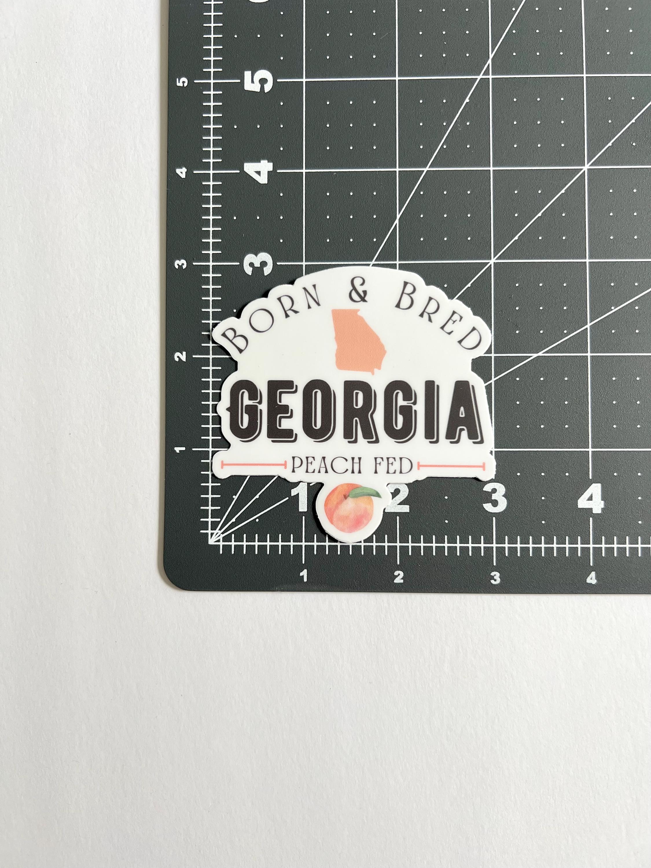 Georgia Sticker – Peach State Vinyl Decal | Travel Souvenir Gift ...