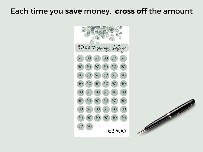 Euro Savings Challenge | Saving Challenge Euro | Geld Sparen Challenge ...