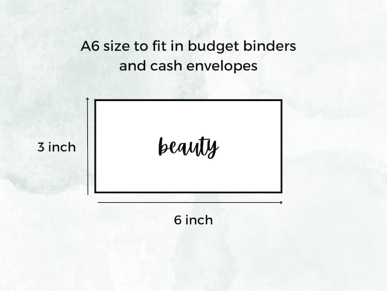 Budget Binder Inserts for Cash Stuffing | Fits A6 Cash Envelopes | 35 ...