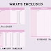 Pink Budget Spreadsheet for Google Sheets, Annual + Monthly Budget ...