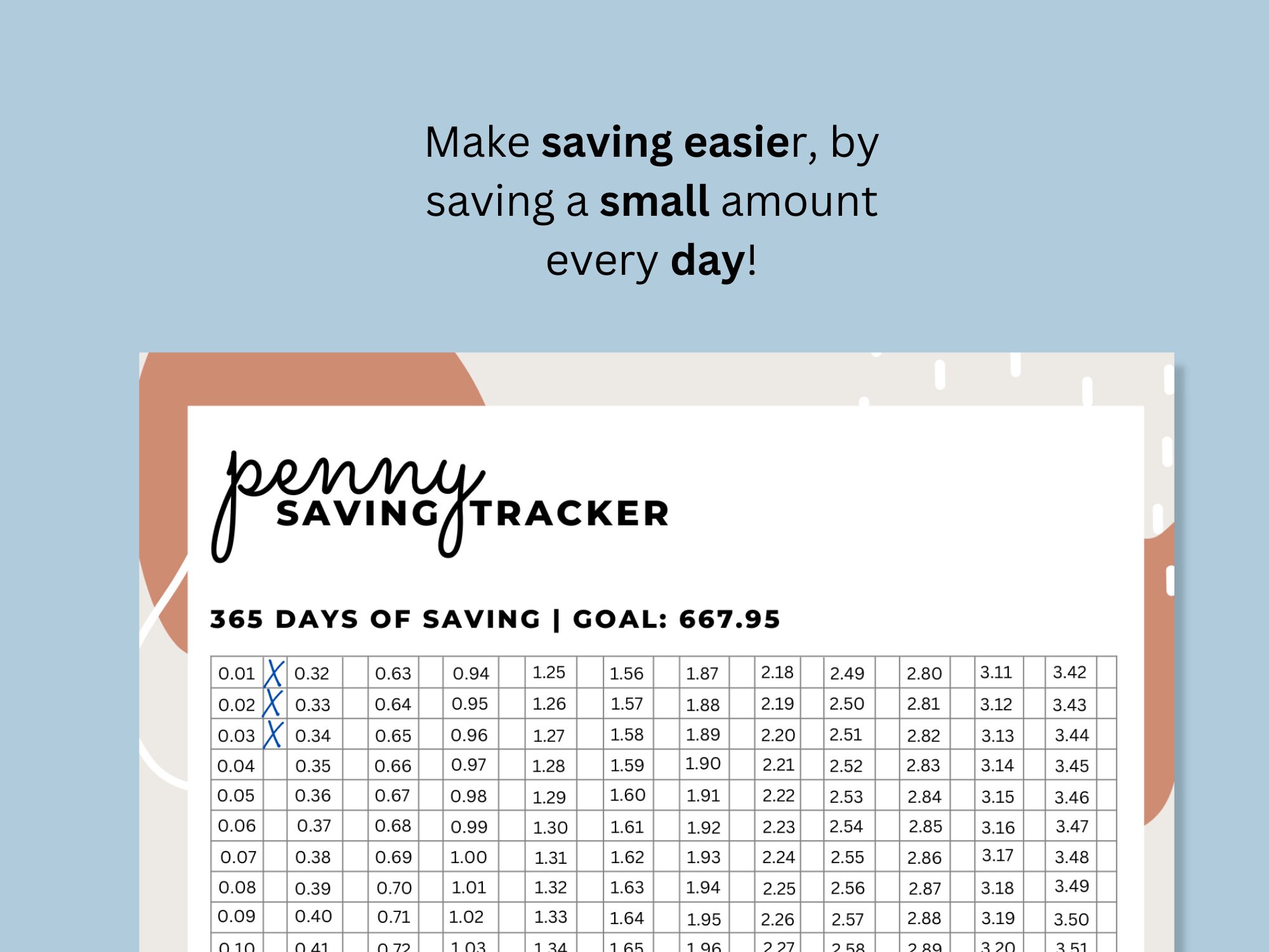 Penny Saving Challenge | 1p Saving Challenge | Penny Saving Tracker ...