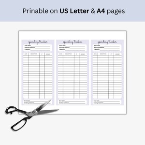 Cash Envelope Inserts | Budget Binder Inserts | A6 Spending Tracker ...