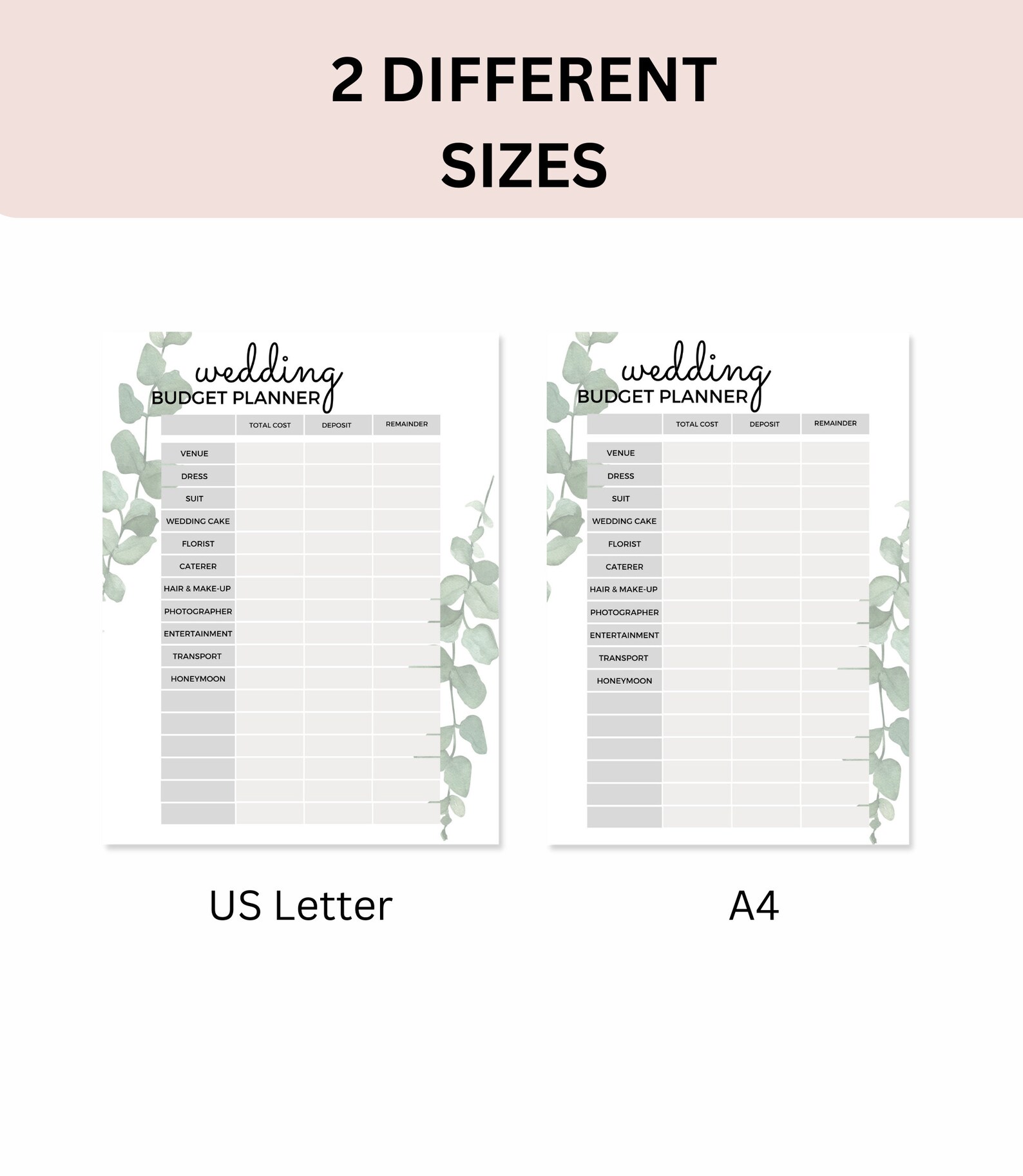 Wedding Savings Challenge Printable, Wedding Savings Tracker Bundle ...