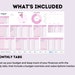 Pink Budget Spreadsheet for Google Sheets, Annual + Monthly Budget ...