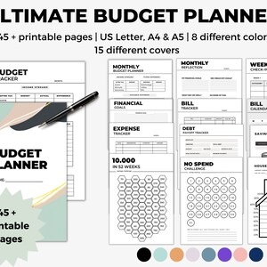 Finance Planner Printable | Budget Planner Printable | Financial ...