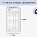 Cash Envelope Inserts | Budget Binder Inserts | A6 Spending Tracker ...