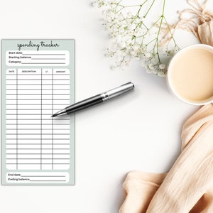 Cash Envelope Inserts | Budget Binder Inserts | A6 Spending Tracker ...