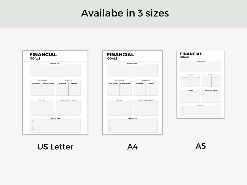 Finance Planner Printable Budget Planner Printable Financial Planner ...