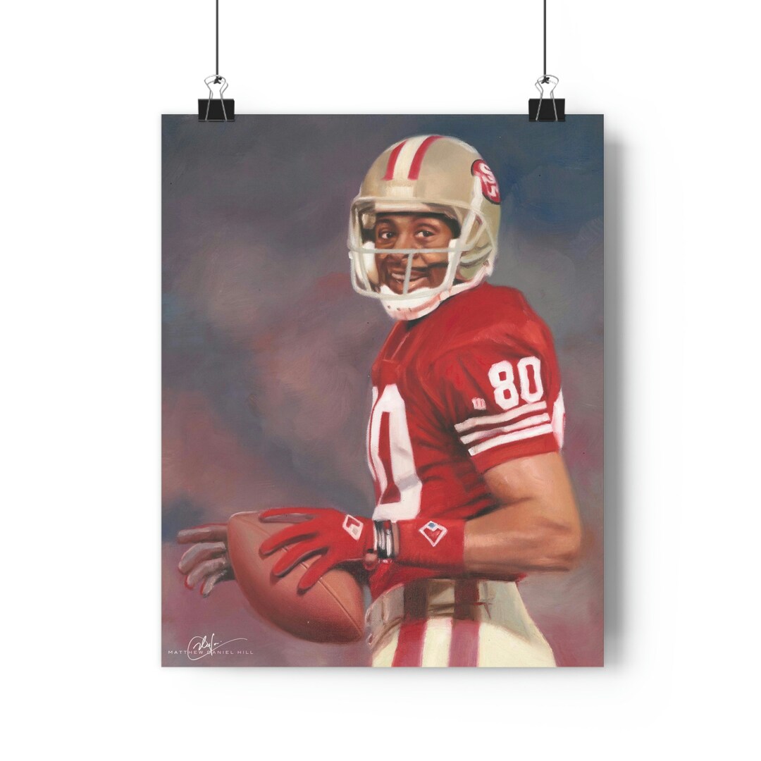 Beautiful Jerry Rice San Francisco 49ers NFL Football HOF Original ...