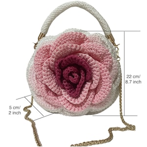 Rose Flower Bag, Small Clutch Purse, Floral Tote Bag, Mini Pouch - Etsy