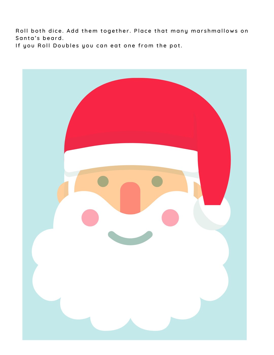 Fluff Santas Beard Game - Etsy