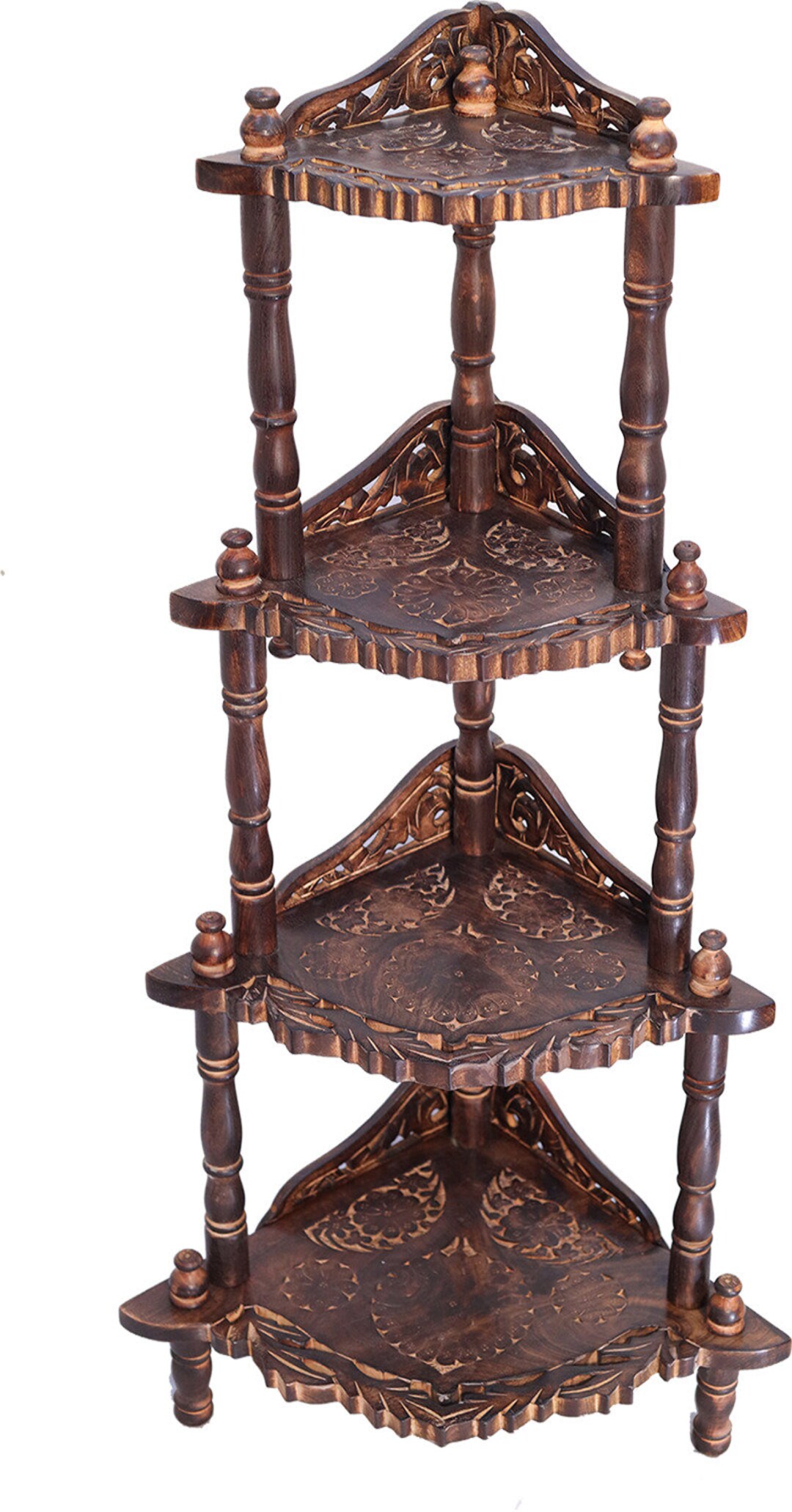 Wooden Corner Stand/ Shelve/corner Table - Etsy