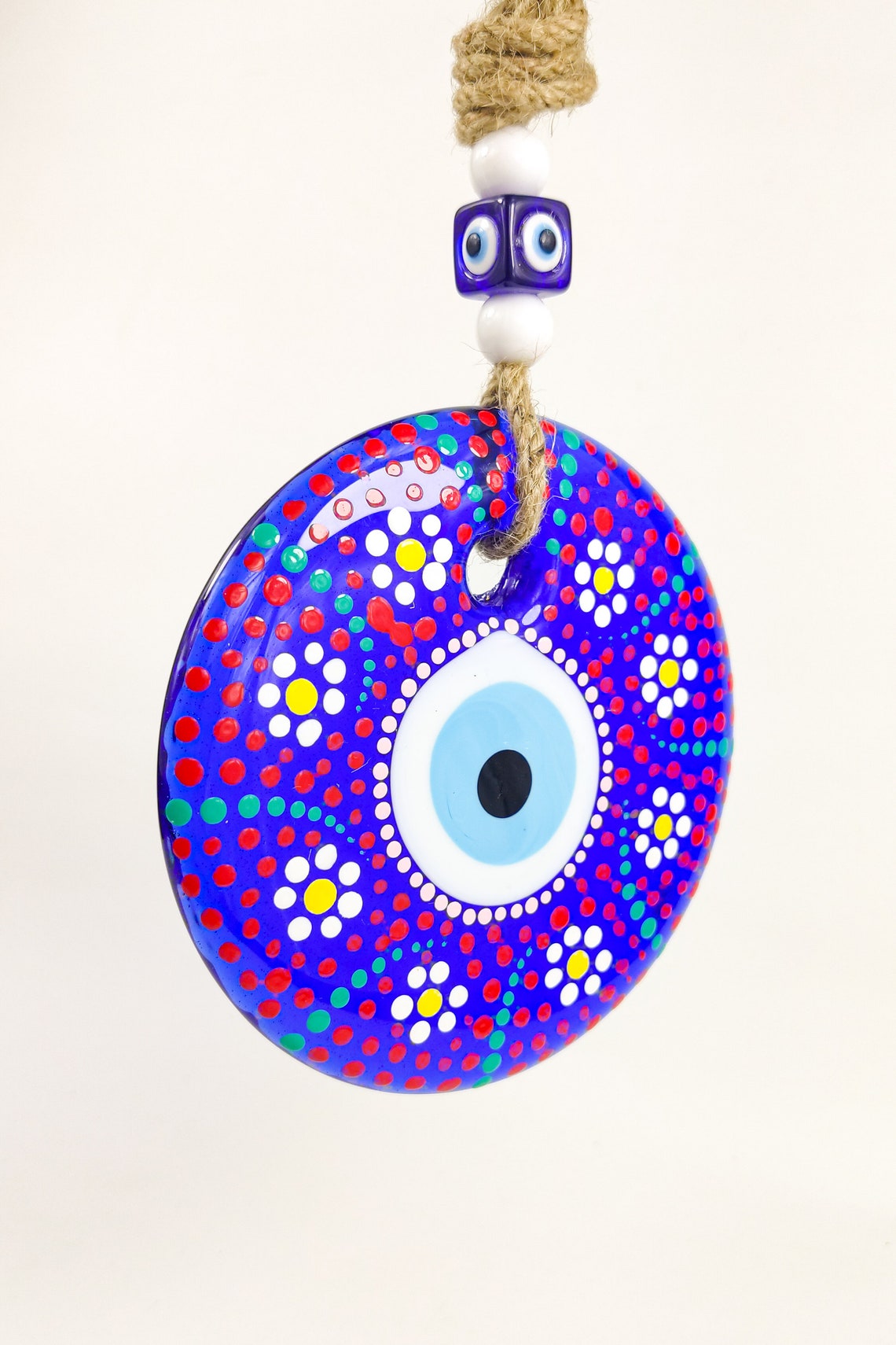 Evil Eye Nazar Amulet Wall Decoration Wall Hanging Flower - Etsy