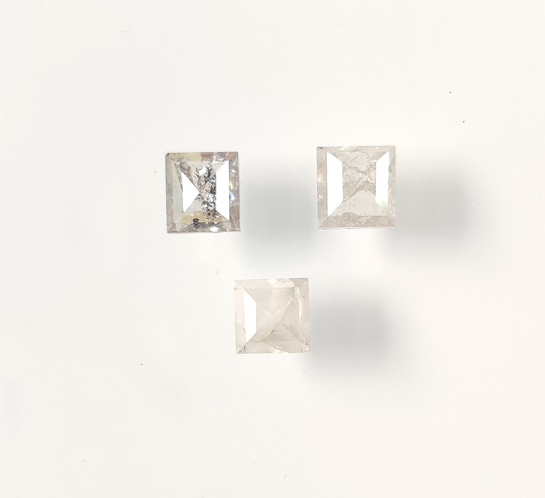 Salt and Pepper Diamond - Square Shape Diamond - 1.41 CT - Square Shape ...