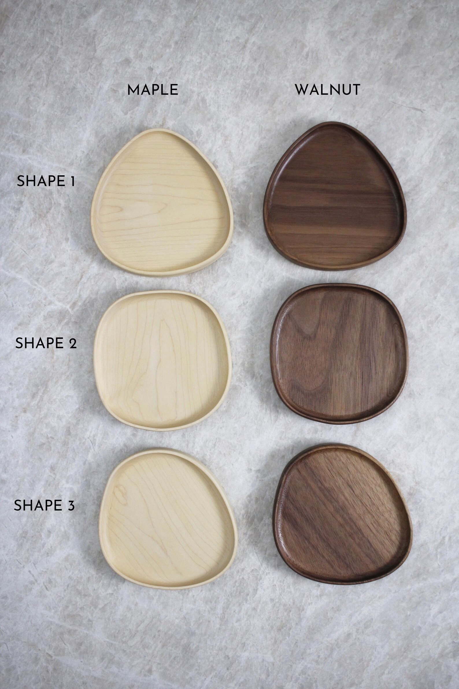 Wood Catch All Tray | Trinket Dish | Handmade | Walnut & Maple | Mid ...