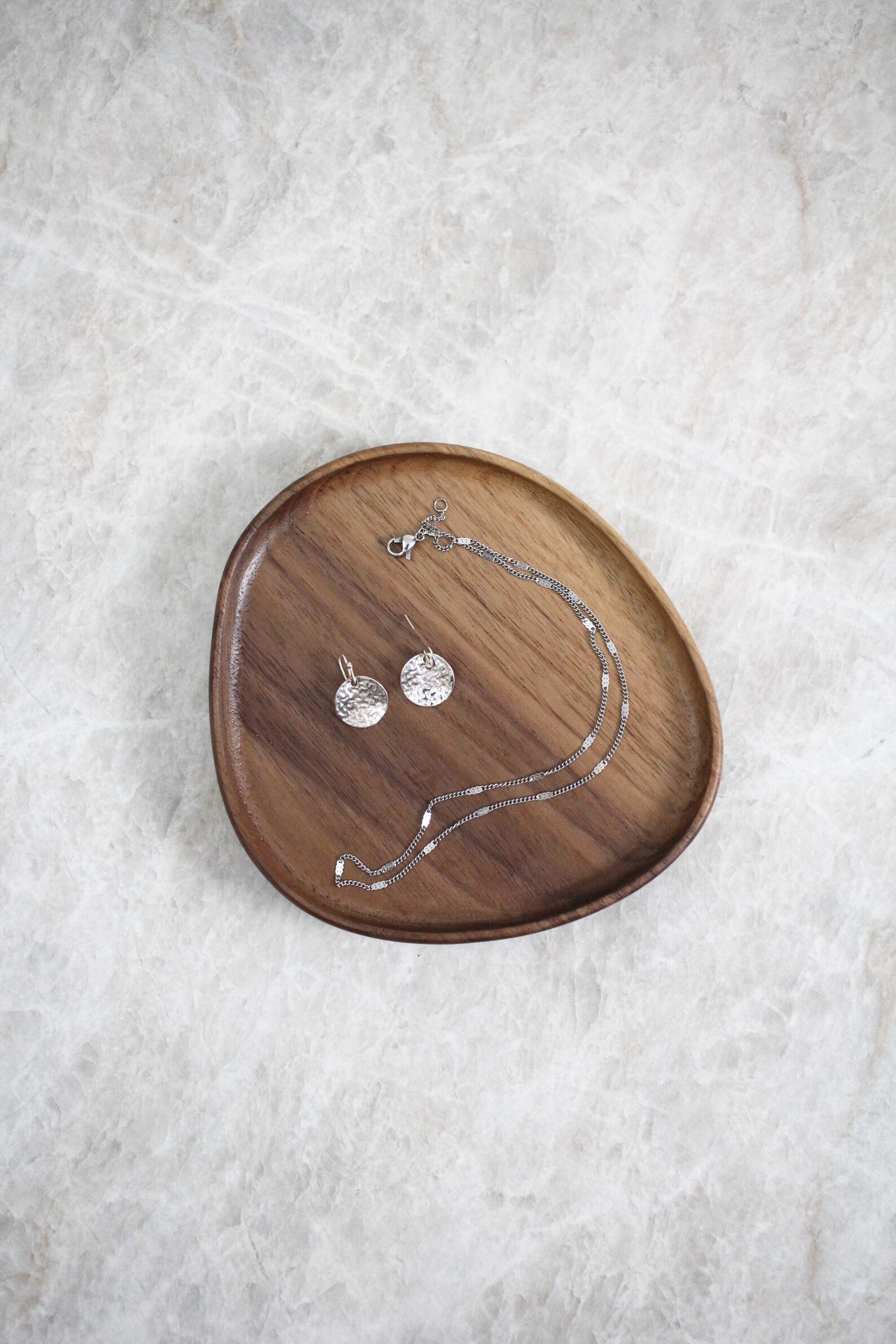 Wood Catch All Tray | Trinket Dish | Handmade | Walnut & Maple | Mid ...