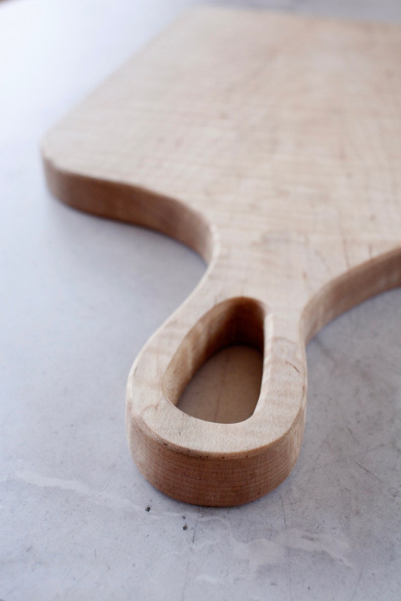 Charcuterie Board With Curved Handle Personalized Walnut Hard Maple ...