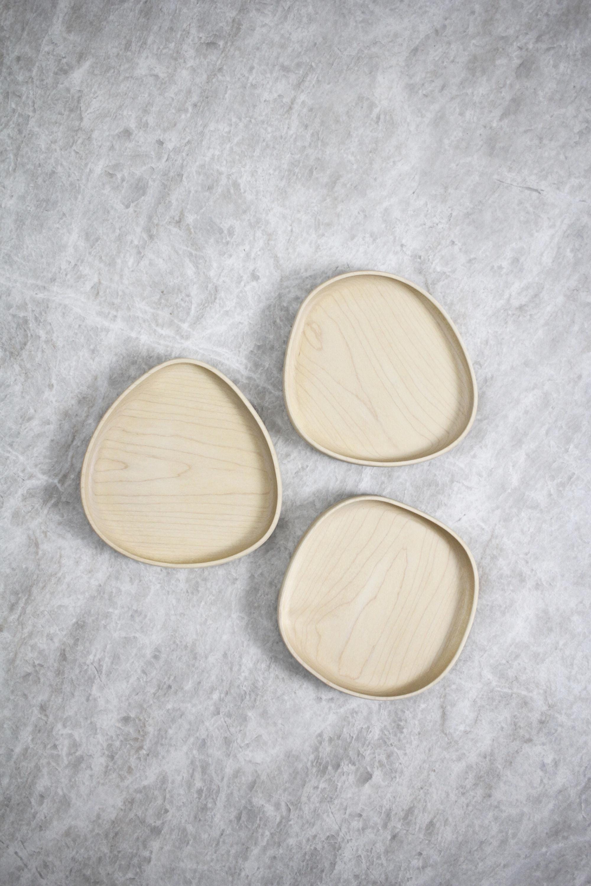 Wood Catch All Tray | Trinket Dish | Handmade | Walnut & Maple | Mid ...