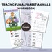 Editable Tracing Fun Alphabet Animals Workbook I Size: A4 I Canva ...