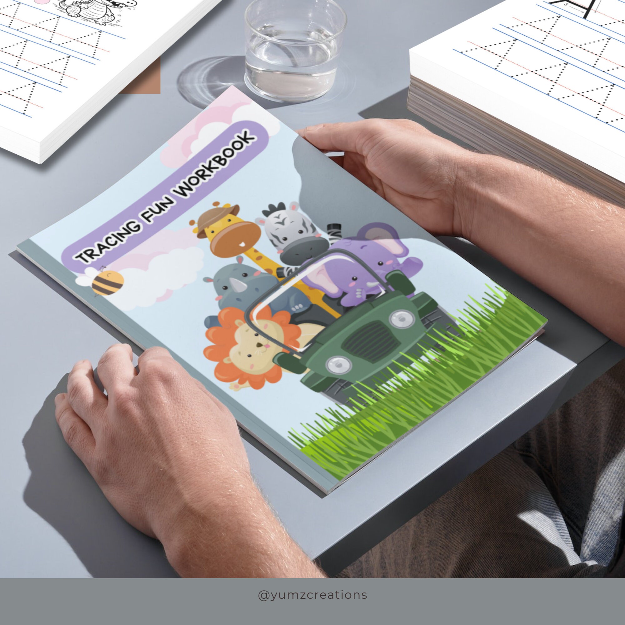 Editable Tracing Fun Alphabet Animals Workbook I Size: A4 I Canva ...
