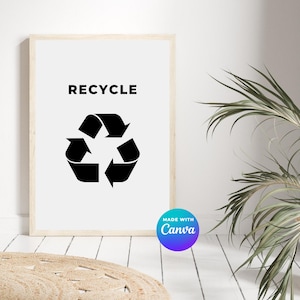 Airbnb Trash Sign Template, Printable Recycling Signs, Editable VRBO ...