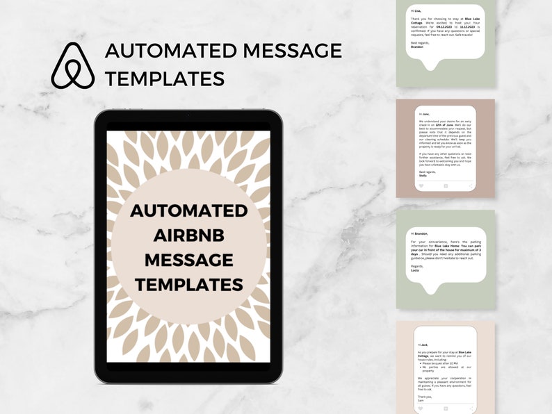 Airbnb Message Templates, Vacation Rental Guest Messaging Template ...