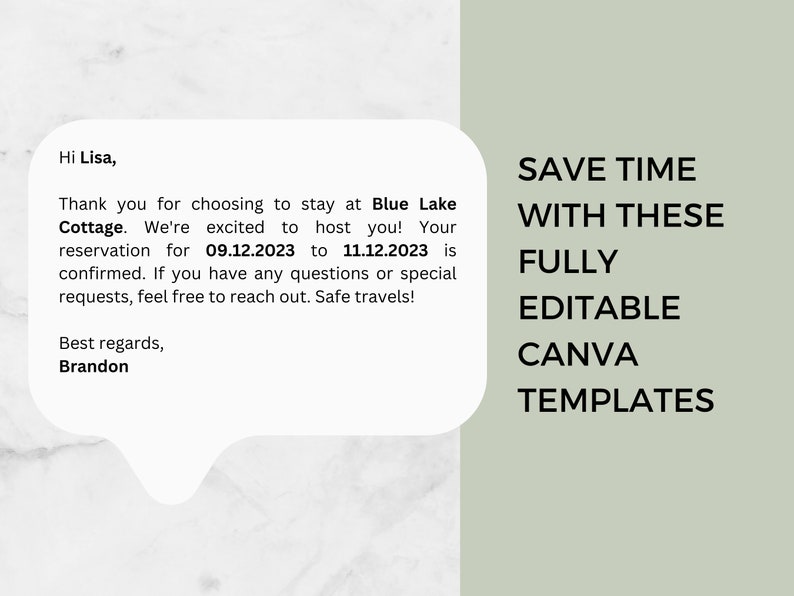 Airbnb Message Templates, Vacation Rental Guest Messaging Template ...
