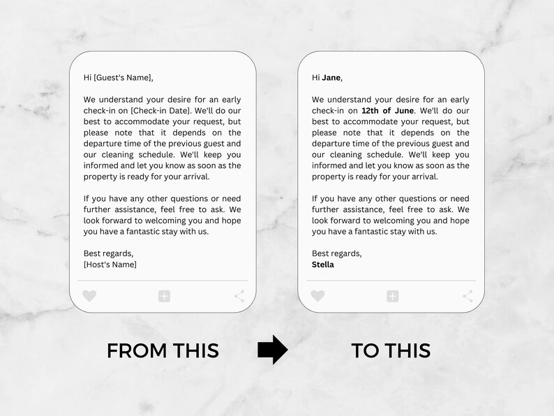 Airbnb Message Templates, Vacation Rental Guest Messaging Template ...
